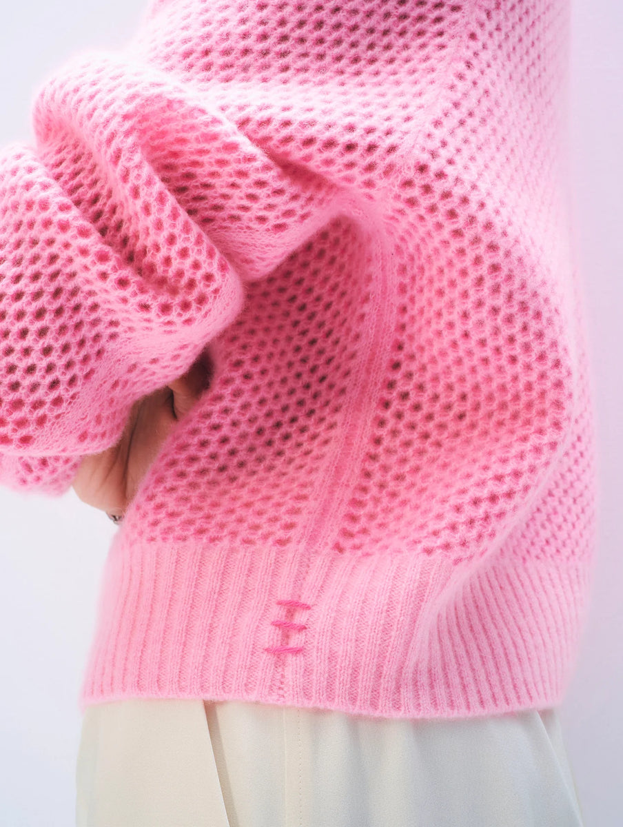 White and Warren Cashmere Mesh Cardigan – By Request