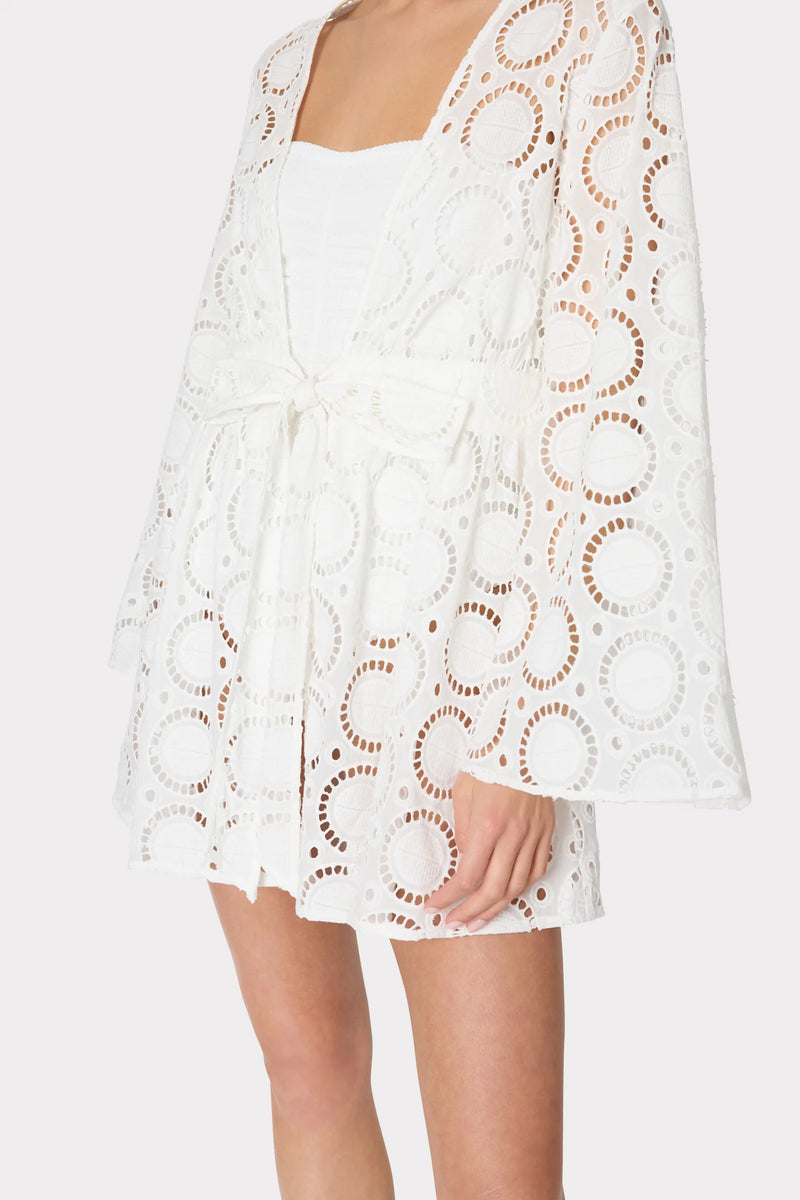Milly Jessie Circle Geo Eyelet Cover Up – By Request
