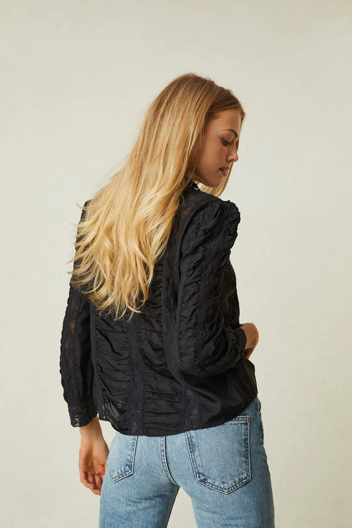LoveShackFancy Jacque Top- Black – By Request