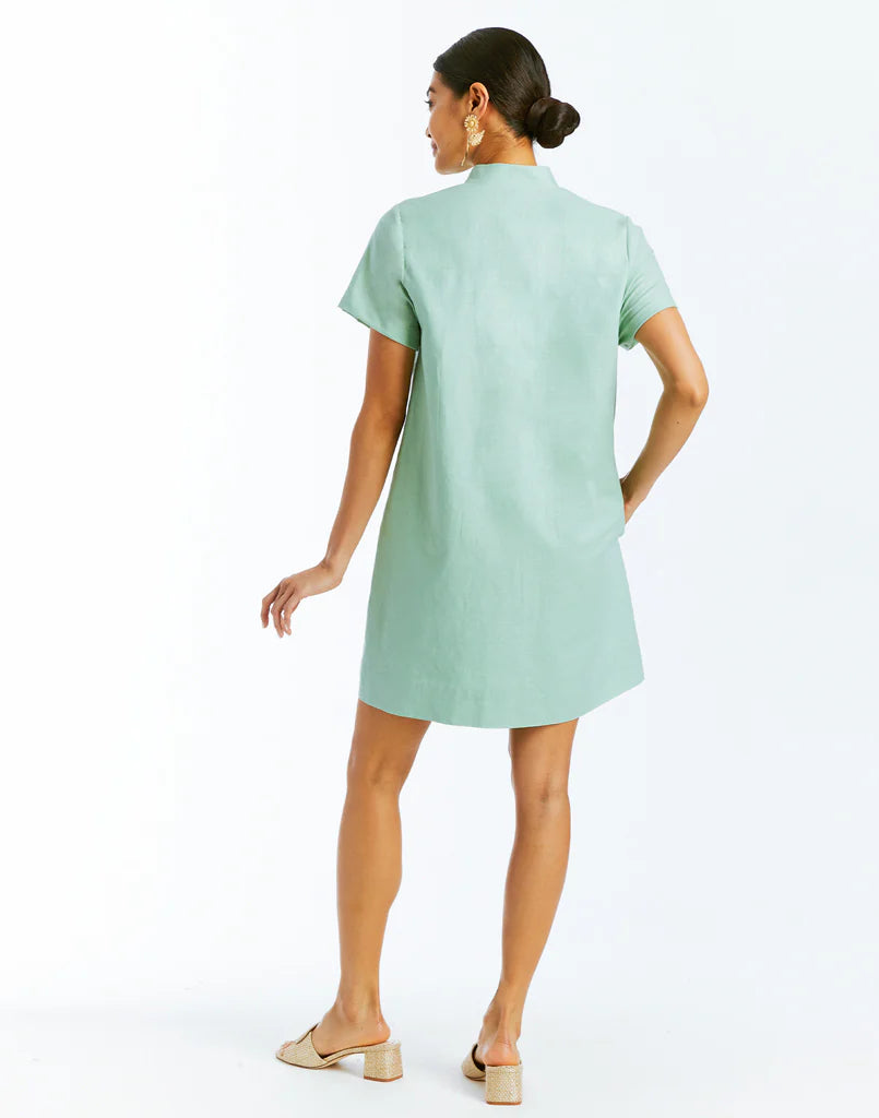 Mestiza Rowan Mini Palm Dress- Sage Green – By Request