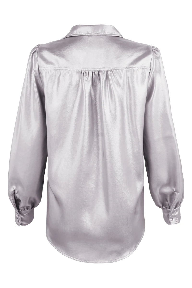 Finley Collette Blouse - Silver – By Request